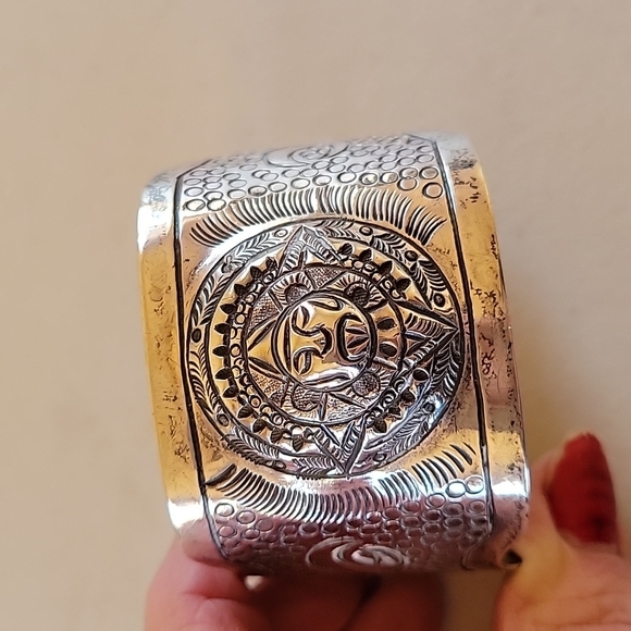 Maciel | Jewelry | Vintage Maciel Sterling Silver Aztec Mayan Cuff ...